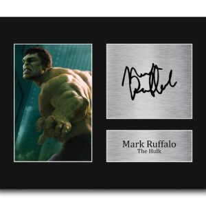 HWC Trading Mark Ruffalo Gift USL Signed Printed Autograph The Hulk The Avengers Gifts Print Photo Picture Display - US Letter Size