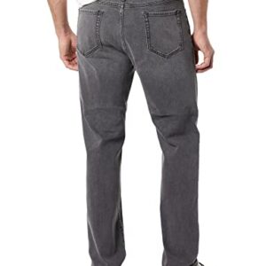 Amazon Essentials Men's Straight-Fit Jean, Washed Grey, 34W x 33L