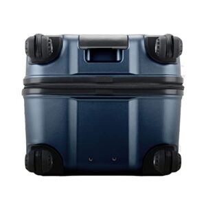 Traveler's Choice Ultimax II 26" Medium Trunk Spinner Luggage, Tie Down Straps, Matte Navy, Checked Inch