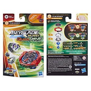 BEYBLADE Burst QuadDrive Cyclone Roktavor R7 Spinning Top Starter Pack - Stamina/Defense Type Battling Game with Launcher, Toy for Kids