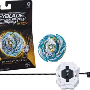 BEYBLADE Burst Pro Series Harmony Pegasus Spinning Top Starter Pack - Stamina Type Battling Game Top with Launcher Toy