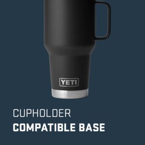 YETI Rambler 30 oz Travel Mug, Stainless Steel, Vacuum Insulated with Stronghold Lid, Black