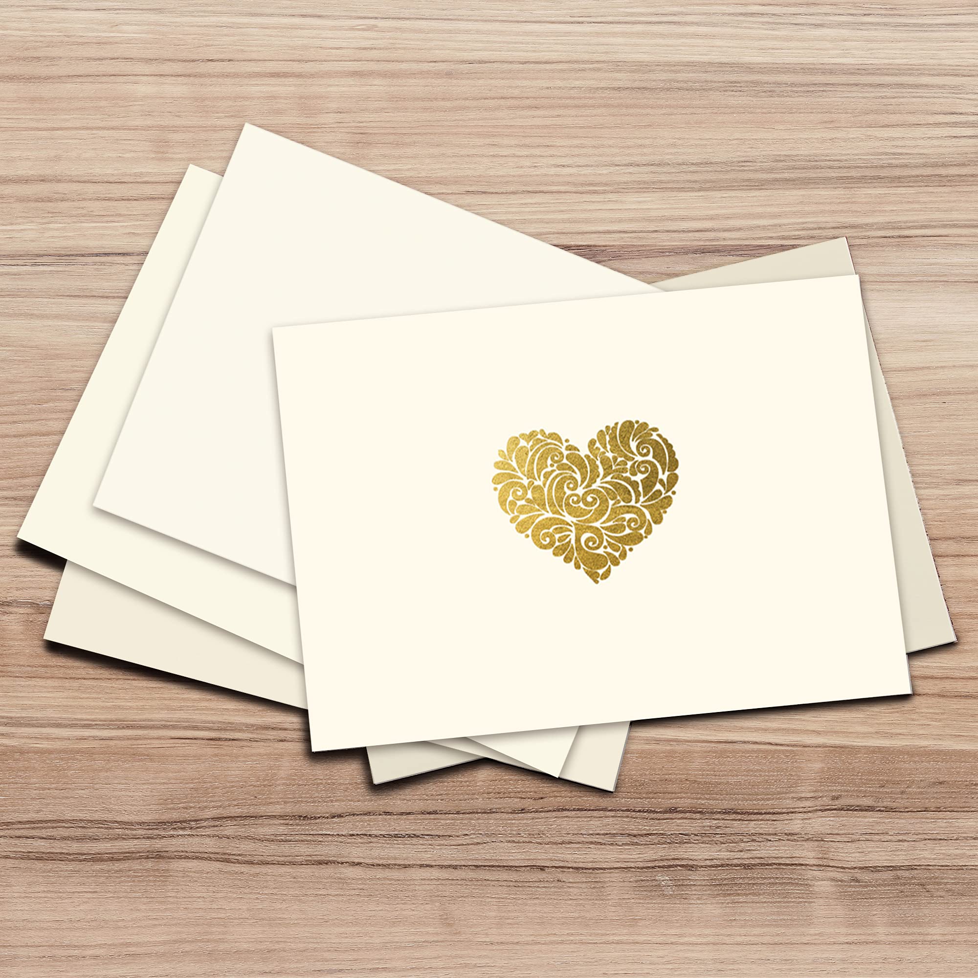 Designer greetings Monogrammed Blank Note Cards, Embossed Heart Symbol Monogram (10 Cards with Envelopes), Letter Y (622-00156-005)