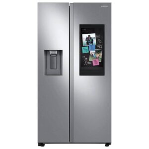 samsung rs27t5561sr 26.7 cu. ft. side-by-side refrigerator with 21.5 inch touch-screen family hub