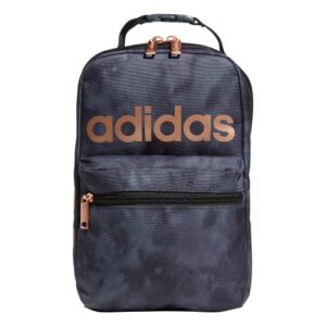 adidas santiago 2 insulated lunch bag, stone wash carbon/rose gold, one size