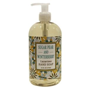 greenwich bay trading company holiday collection: sugar pear & winterberry 16oz hand soap