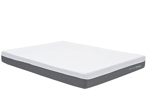 SomosBeds Gel Memory Foam Queen Mattress - Advanced Cooling Mattress with Gel Memory Foam - Queen Size Bed in a Box - 8 Inch, Medium Firm, Full Body Support & Pressure Relief - CertiPUR-US Certified