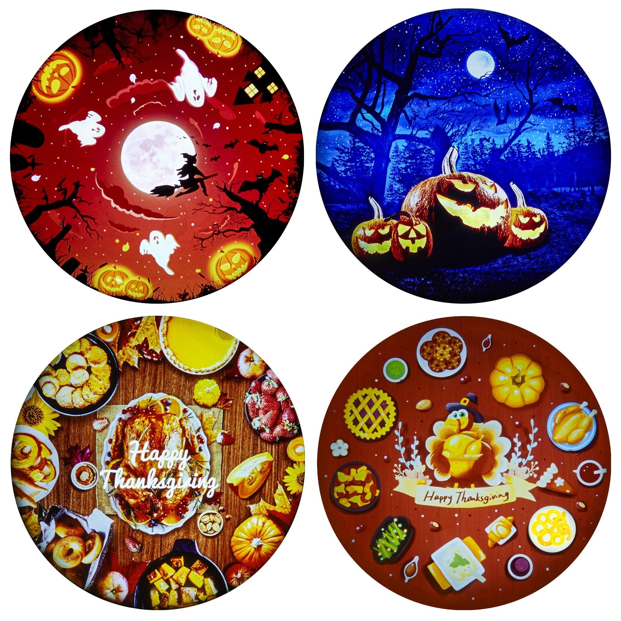 LaView Halloween & Thanksgiving Disc Set Galaxy Projector Suitable for Thanksgiving Gift for Family and Friends,Night Light for Kids Adults Baby Nursery and Bedroom Decoration