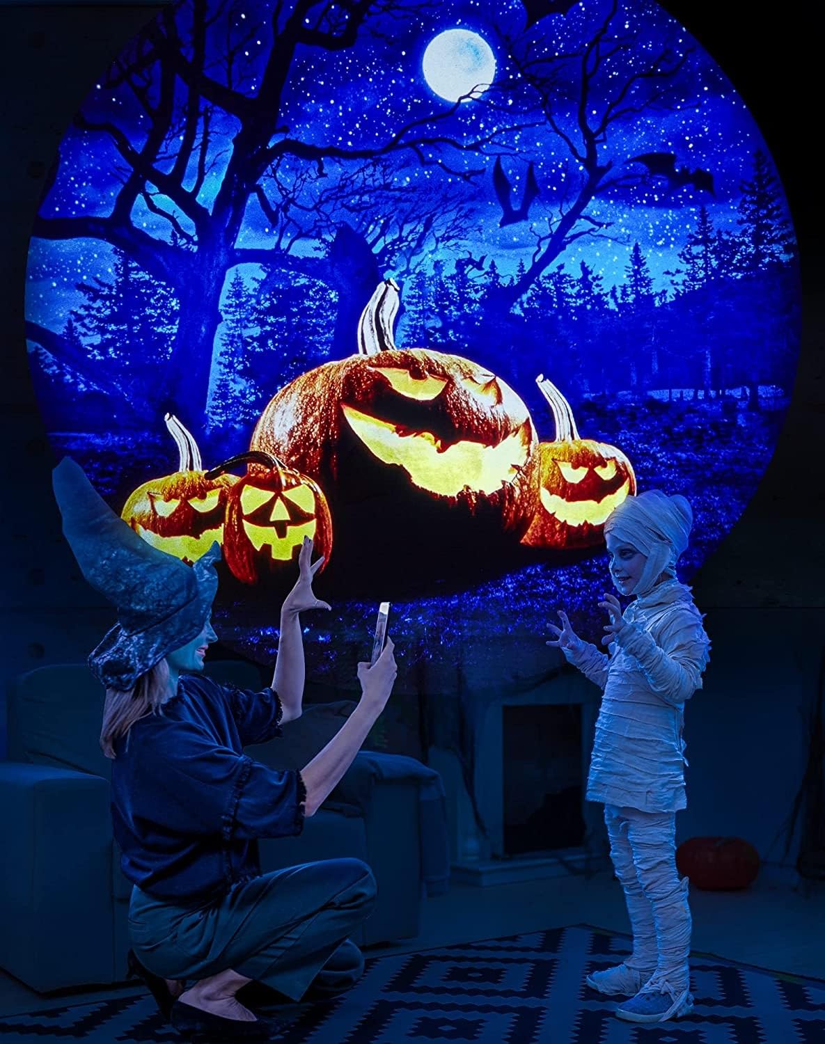 LaView Halloween & Thanksgiving Disc Set Galaxy Projector Suitable for Thanksgiving Gift for Family and Friends,Night Light for Kids Adults Baby Nursery and Bedroom Decoration