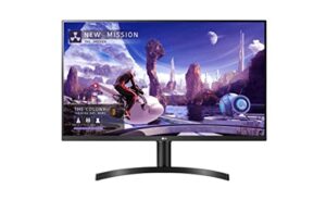 lg 32qn55t-b 32inch qhd ips hdr10 monitor with freesync black (renewed)