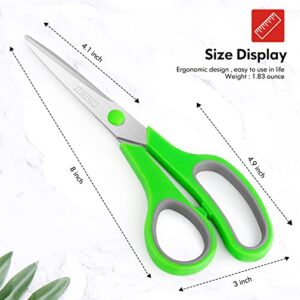 Scissors Bulk 30-Pack, All Purpose Scissors Stainless Steel Sharp Scissors for Office Home General Use Craft Supplies, High/Middle School Classroom Class Older Kids Scissor Set, Right/Left Handed