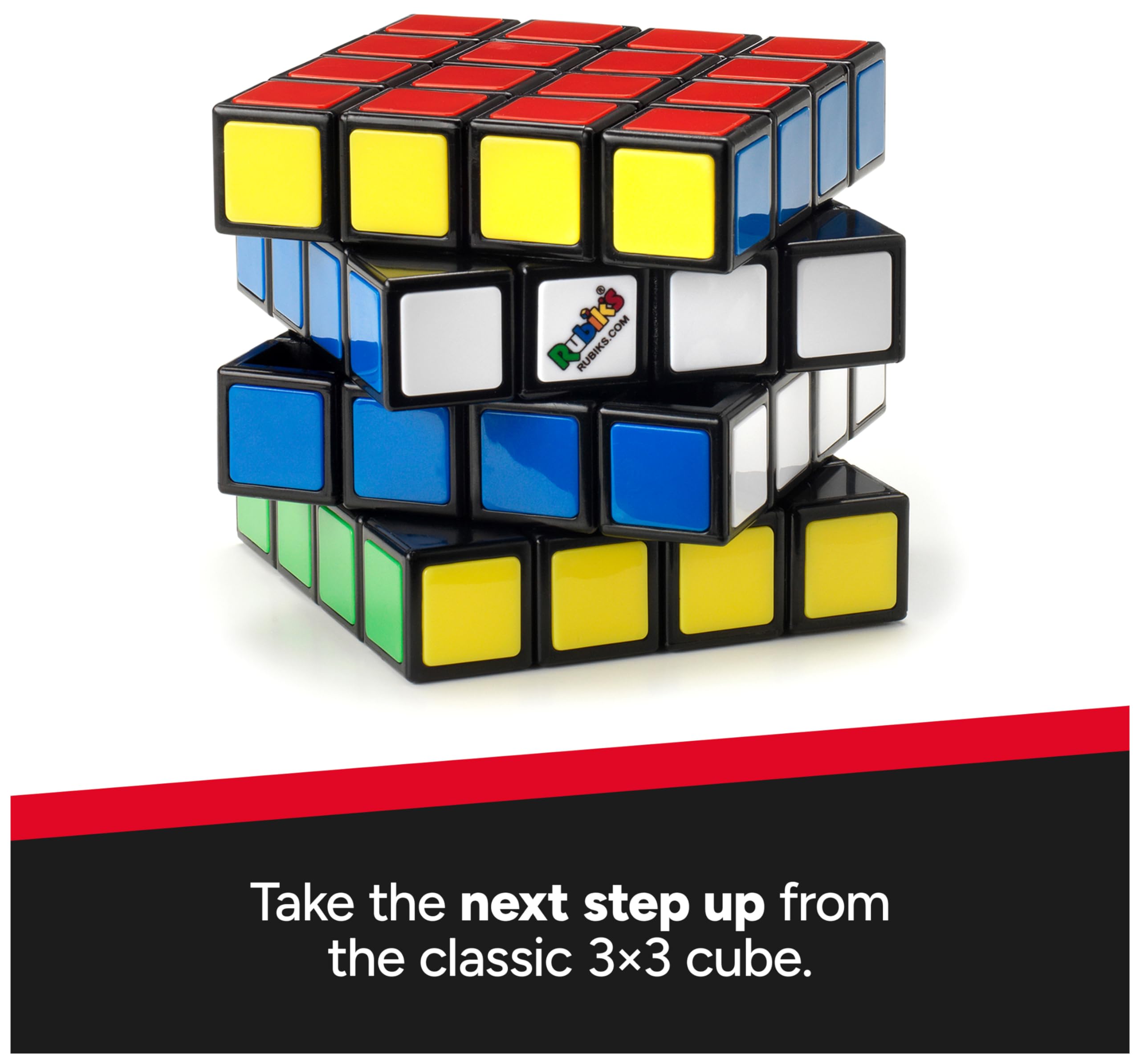 Rubik’s Master, The Official 4x4 Cube Classic Color-Matching Problem-Solving Brain Teaser Puzzle 1-Player Game Toy for Adults & Kids Ages 8+