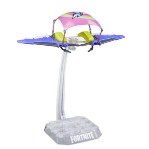 fortnite victory royale series llamacorn express collectible glider for action figure with display stand - ages 8 and up, 6-inch