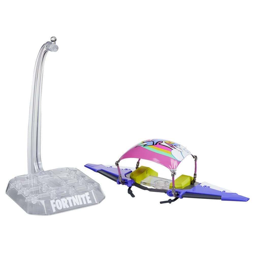 Fortnite Victory Royale Series Llamacorn Express Collectible Glider for Action Figure with Display Stand - Ages 8 and Up, 6-inch