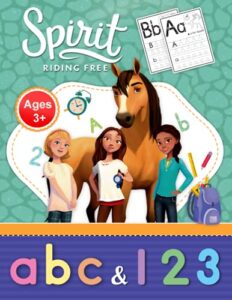 spirit riding free letter and number tracing workbook: (us edition).