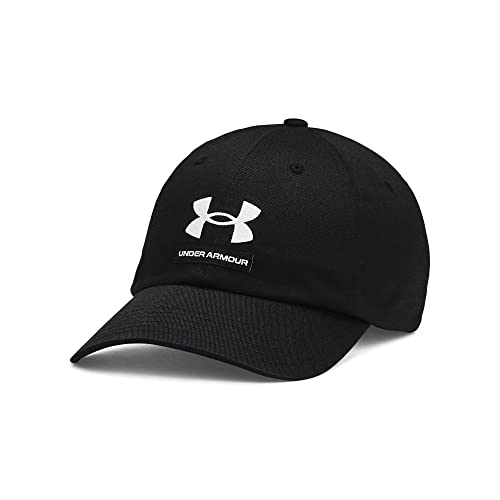 Under Armour Men's Branded Hat , (001) Black / Black / White, One Size Fits Most