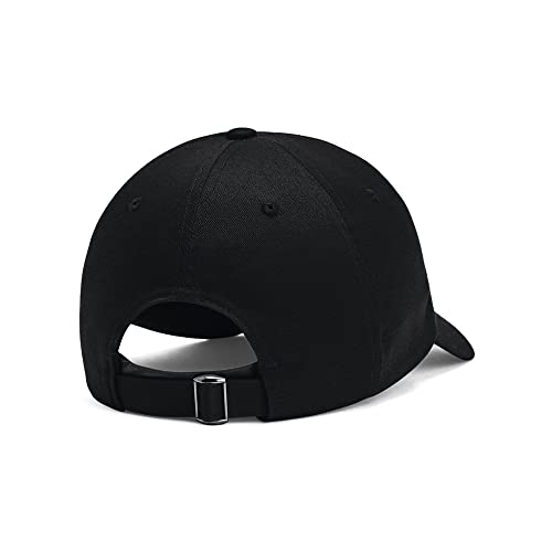 Under Armour Men's Branded Hat , (001) Black / Black / White, One Size Fits Most