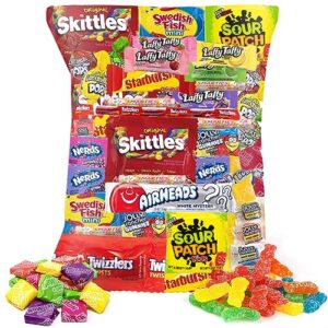 candy variety pack - 2 lbs assorted classic candy mix - bulk candy care package - candy, office candy assortment - gift box for birthday party, kids, college students & adults (2 lbs)