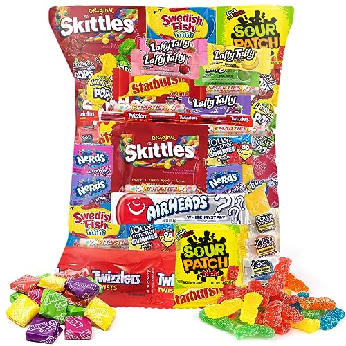 CANDY VARIETY PACK - 2 Lbs Assorted Classic Candy Mix - Bulk Candy Care Package - candy, Office Candy Assortment - Gift Box for Birthday Party, Kids, College Students & Adults (2 lbs)