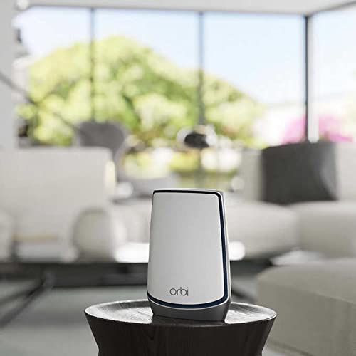 NETGEAR Orbi AX5700 Whole Home Tri-Band Mesh Wi-Fi 6 System (RBK843S) Router with 2 Satellite Extenders (Coverage Up to 7,500 SQ FT, 100 Devices, Up to 5.7Gbps, RBK843S)