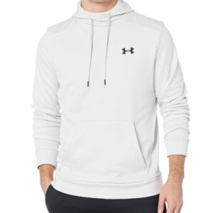 Under Armour Men's ArmourFleece Twist Hoodie, (014) Halo Gray / / Black, Medium