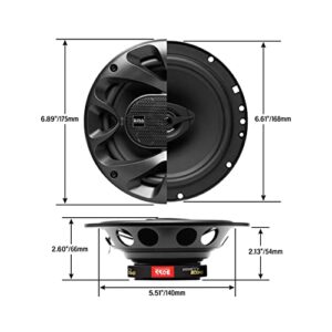 BOSS Audio Systems CH6520B Chaos Series 6.5 Inch Car Stereo Door Speakers - 250 Watts Max, 2 Way, Full Range Audio, 1 Inch Tweeter, Coaxial, Sold in Pairs