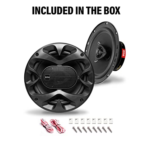 BOSS Audio Systems CH6520B Chaos Series 6.5 Inch Car Stereo Door Speakers - 250 Watts Max, 2 Way, Full Range Audio, 1 Inch Tweeter, Coaxial, Sold in Pairs