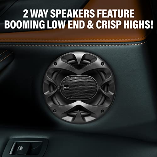 BOSS Audio Systems CH6520B Chaos Series 6.5 Inch Car Stereo Door Speakers - 250 Watts Max, 2 Way, Full Range Audio, 1 Inch Tweeter, Coaxial, Sold in Pairs