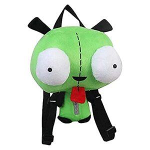 haisijing plush toys new alien 3d eyes robot gir cute stuffed plush backpack green bag xmas gift 14 inches