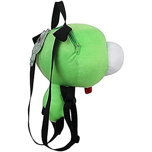 Haisijing Plush Toys New Alien 3D Eyes Robot Gir Cute Stuffed Plush Backpack Green Bag Xmas Gift 14 inches