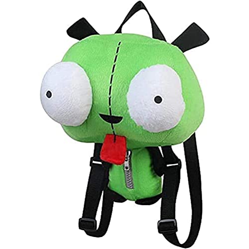 Haisijing Plush Toys New Alien 3D Eyes Robot Gir Cute Stuffed Plush Backpack Green Bag Xmas Gift 14 inches