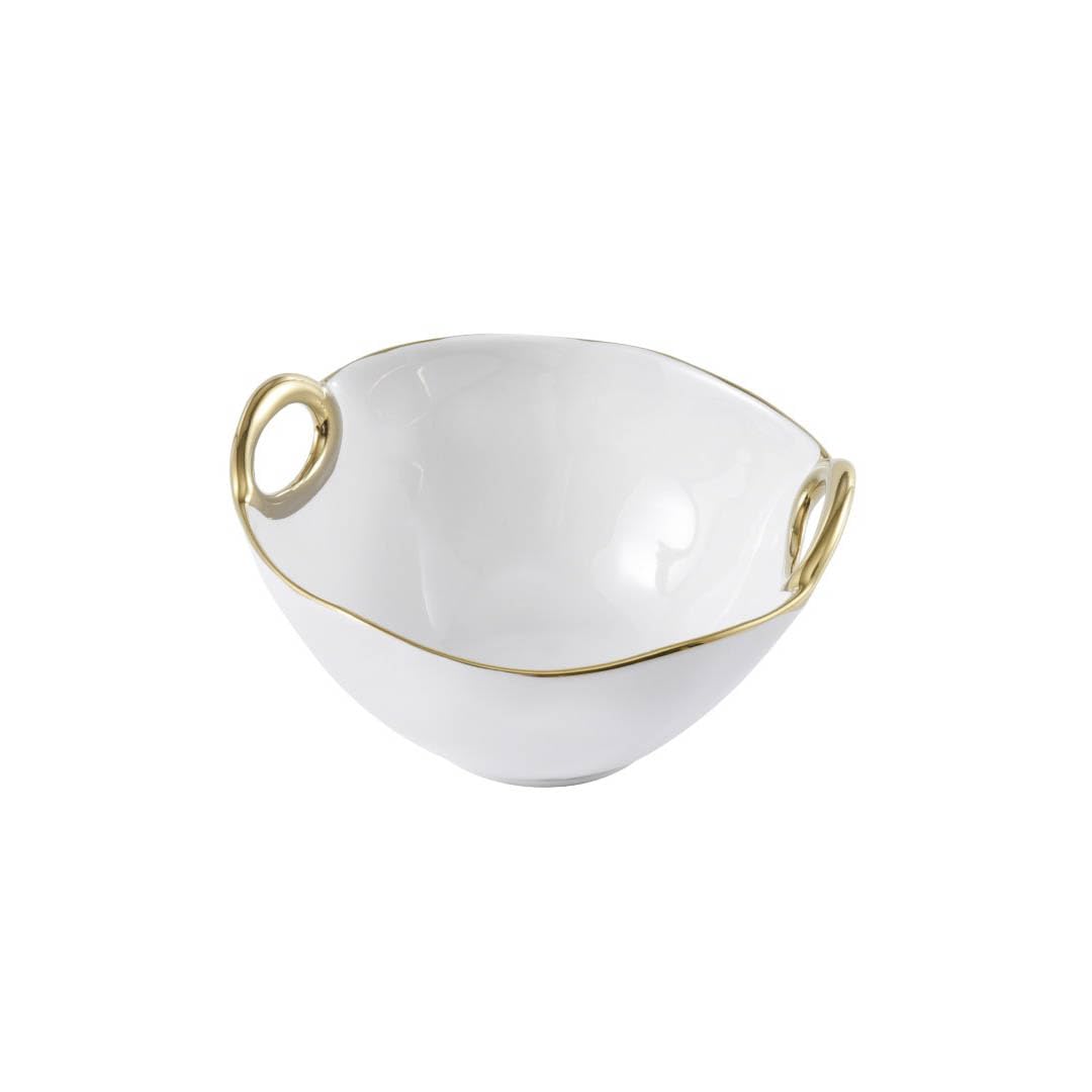 Pampa Bay Medium Bowl with Golden Handles