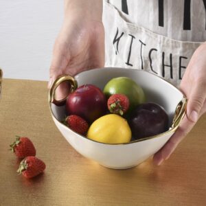 Pampa Bay Medium Bowl with Golden Handles