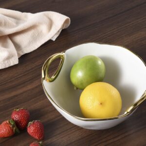 Pampa Bay Medium Bowl with Golden Handles