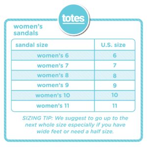 totes Women’s Slides - Everywear Hudson Soft, Waterproof Pool & Beach Sandals