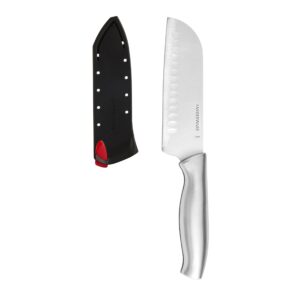 farberware edgekeeper self-sharpening santoku knife, 5-inch, stainless