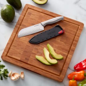 Farberware Edgekeeper Self-Sharpening Santoku Knife, 5-Inch, Stainless