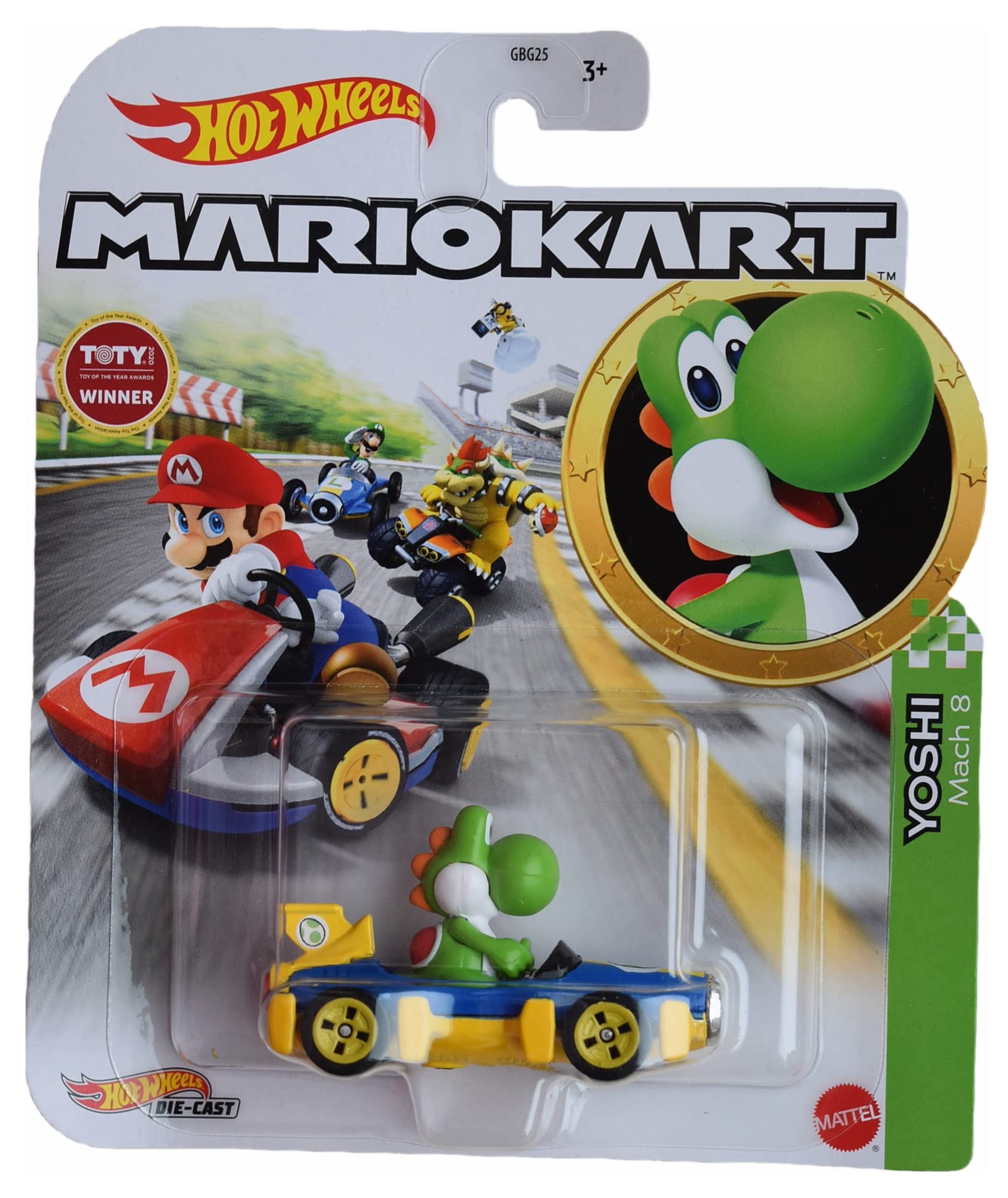 Hot Wheels Mario Kart Yoshi - Mach 8