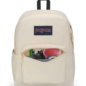 JanSport SuperBreak Plus Backpack with Padded 15-inch Laptop Sleeve and Integrated Bottle Pocket - Spacious and Durable Daypack for Work and Travel - Coconut