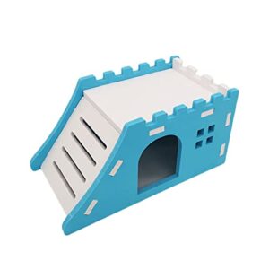 yirtree chinchilla hut easy cleaning stable structure mouse nest house toy small animal supplies blue