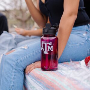 Simple Modern Officially Licensed Oklahoma Sooners BPA-Free Tritan Water Bottle with Simple Flip Silicone Straw Lid