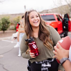 Simple Modern Officially Licensed Oklahoma Sooners BPA-Free Tritan Water Bottle with Simple Flip Silicone Straw Lid