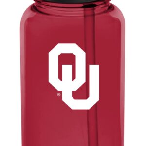 Simple Modern Officially Licensed Oklahoma Sooners BPA-Free Tritan Water Bottle with Simple Flip Silicone Straw Lid