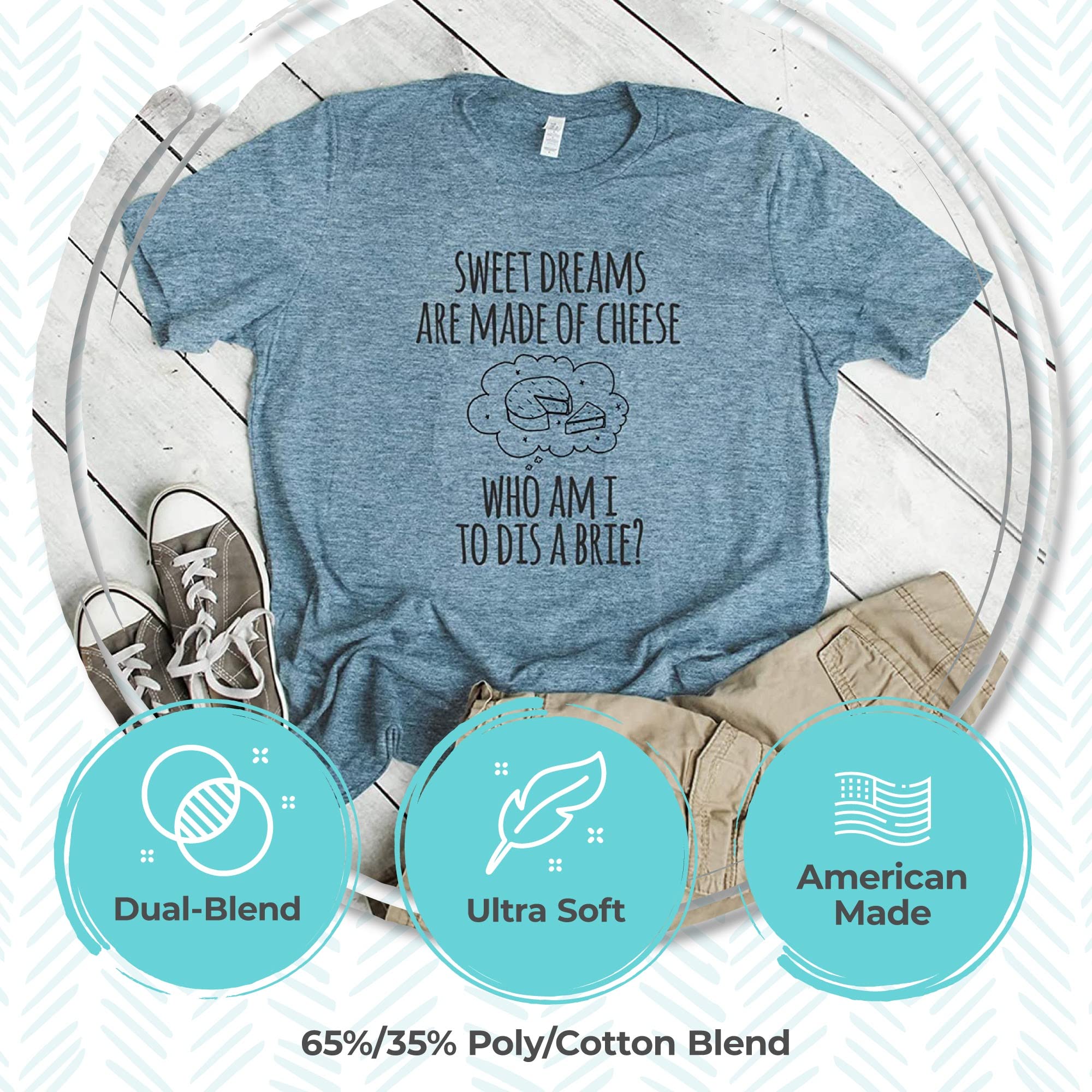 I'd Hike That, Graphic Men's Tee, Funny T Shirt, Shirts with Sayings, Stonewash Blue or Sage (L, Stonewash Blue)