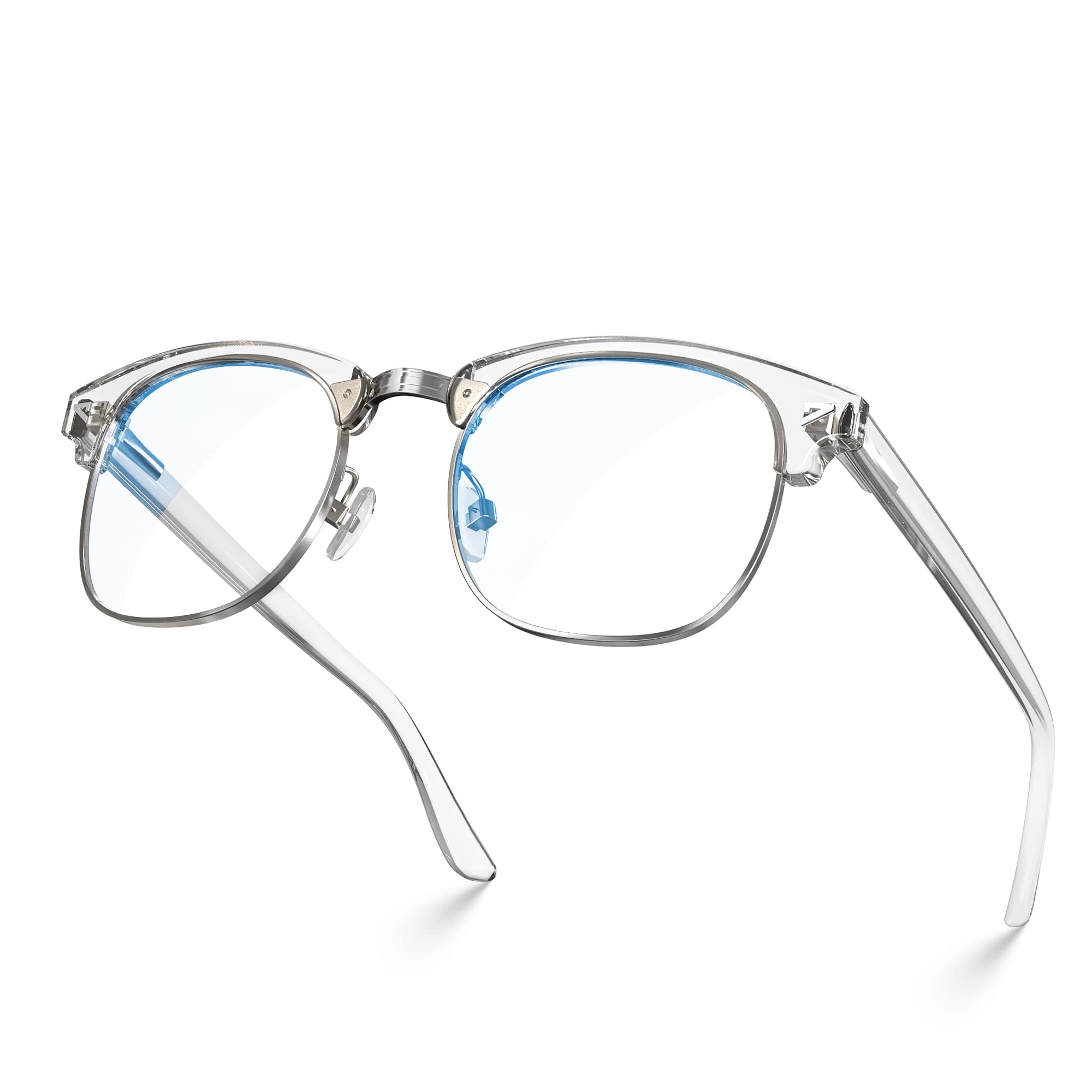 VISOONE Lightweight Blue Light Blocking Glasses Square with Anti Computer Glare for Gaming Men and Women MONTANA