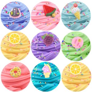 8 Pack Scented Butter Slime Kit, DIY Slime Surprise Toy, Super Soft Stretch and Non-Sticky, Slime Party Favor Putty Toy for Girls and Boys