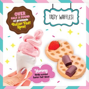 Original Stationery Ice Cream Slime Kit Playshop to Make Fun Pink & Sweet Slime Ice Cream/ Waffle Toys, Great Gift Idea