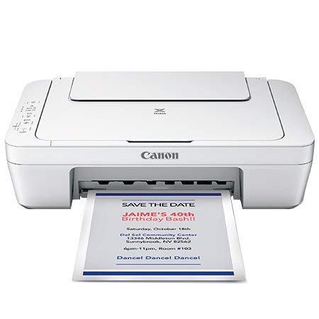 Canon All-in-One Color Inkjet Wired Printer, Print Scan Copy for Home Office, up to 60 Sheets, 600 x 1200 dpi, Portability, Lightweight, PIXMA MG2522, w/USB Cable