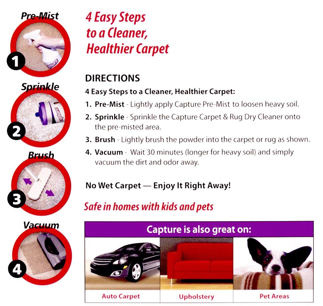 Capture Carpet Total Care Kit 400 Carpet Spot Eliminator, Treatment For Any Stain (2 Pack) - Bundle