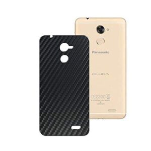 puccy 2 pack back screen protector film, compatible with panasonic eluga pulse black carbon tpu guard cover （ not tempered glass/not front screen protectors ）